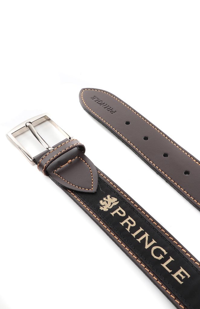 Pringle Casual Leather Belt | Pringle of Scotland®
