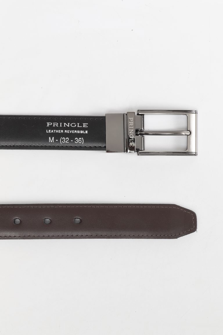 Pringle Andrew Reversible Skinny Belt | Pringle of Scotland®