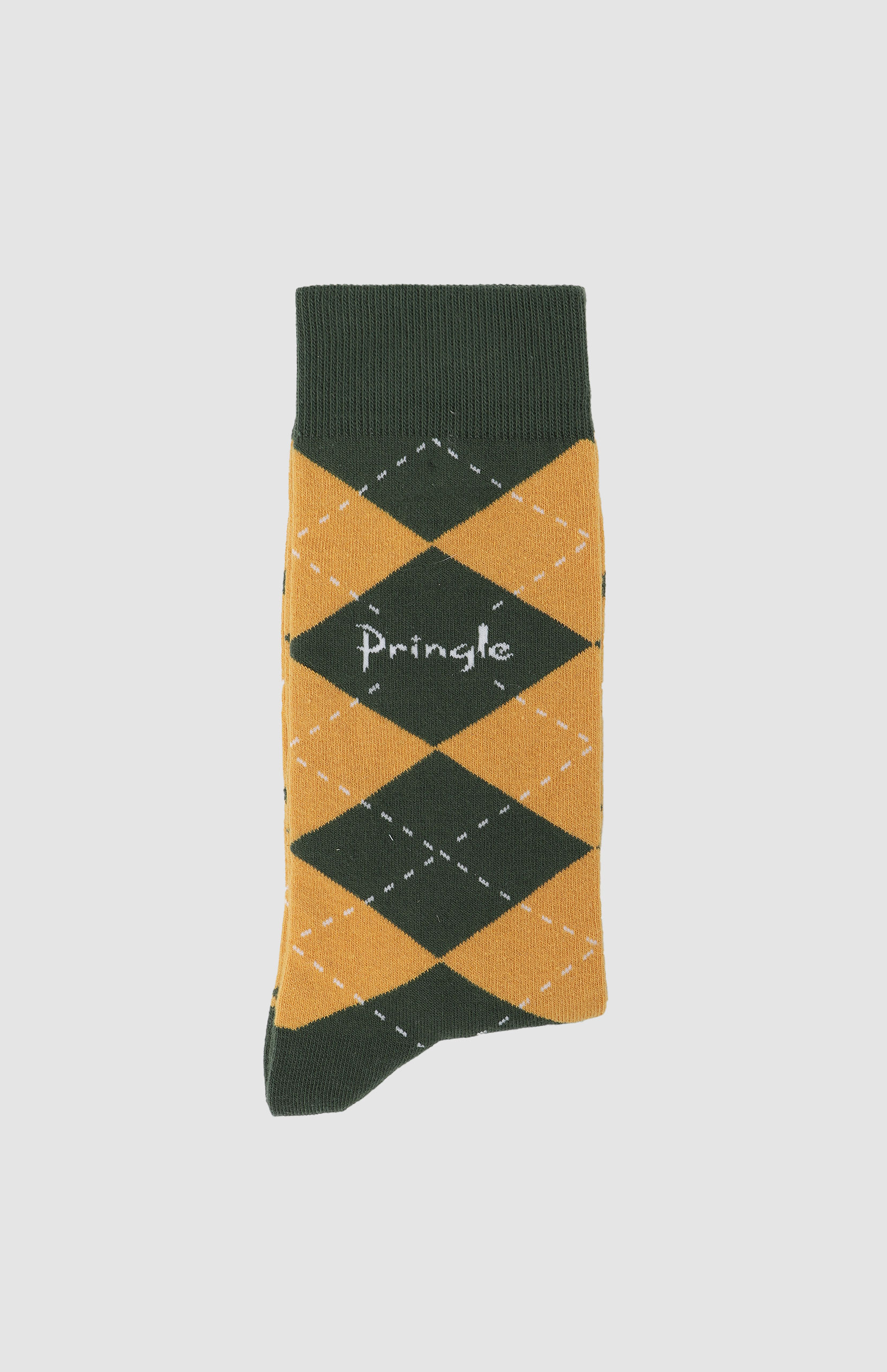 Pringle Jaden Green & Gold Sock | Pringle of Scotland®